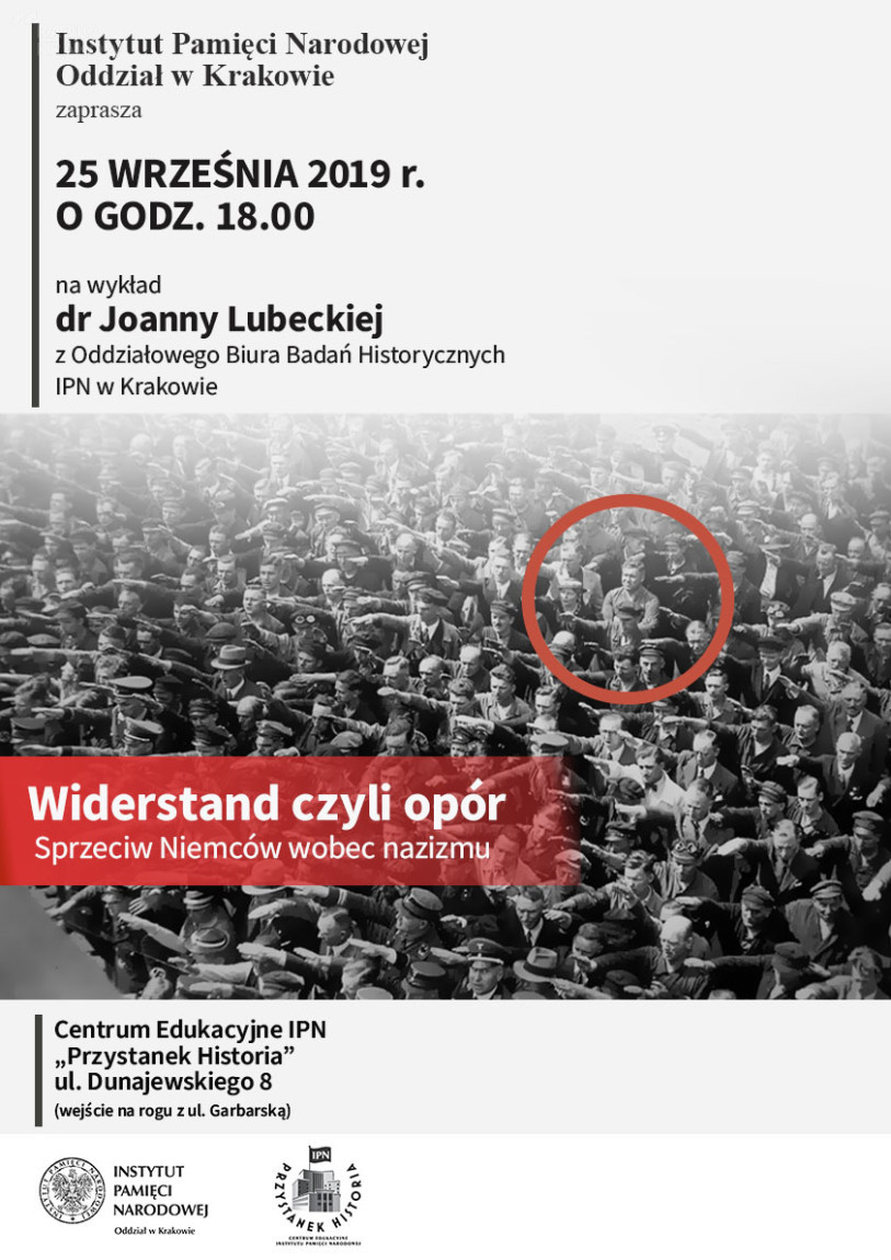 Wydarzenia na Przystanku Historia IPN: "Widerstand, czyli opór ...
