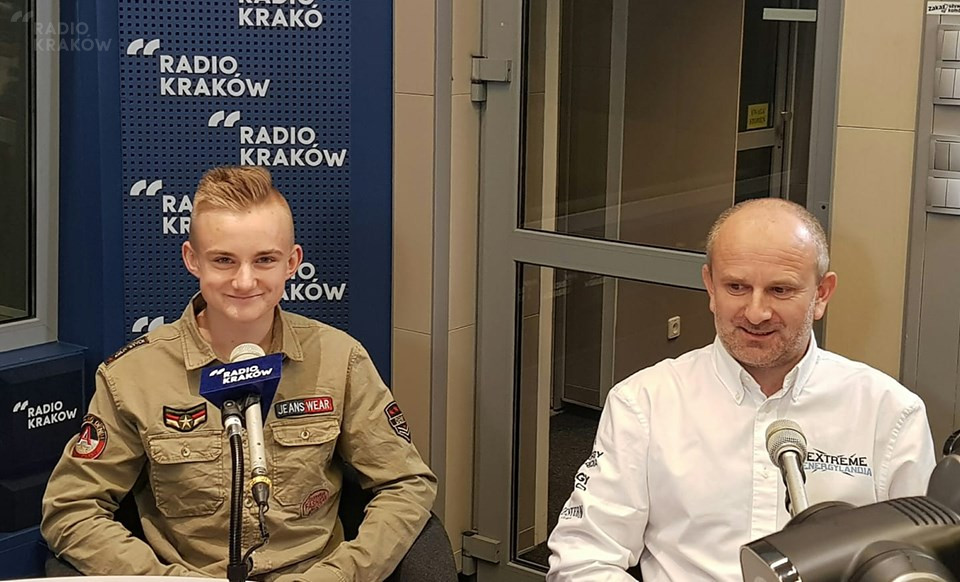 Michał Kuśnierz, Adrian Wronkowski i Hubert Laskowski w Radiostradzie Nocą