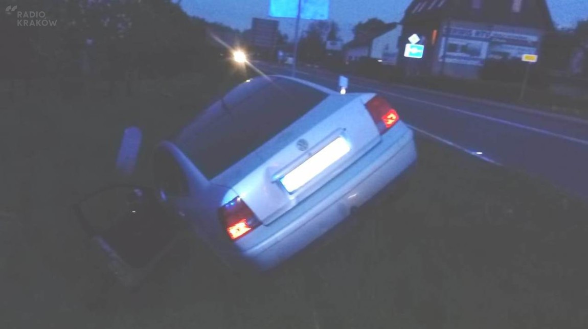 Oświęcim: Pijany rajd zakończył w rowie